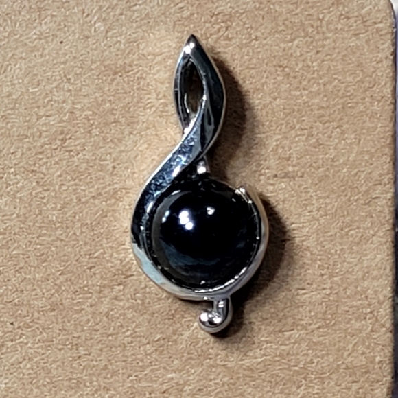 SWANK | Jewelry | Swank Black And Silver Music Note Lapel Pin | Poshmark